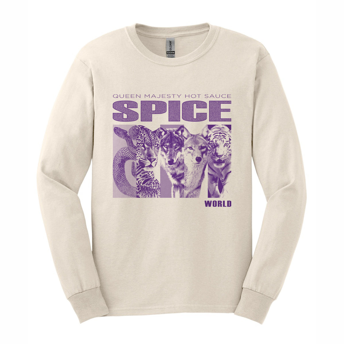QMHS Long Sleeve SPICE Tee Shirt • – Queen Majesty Hot Sauce